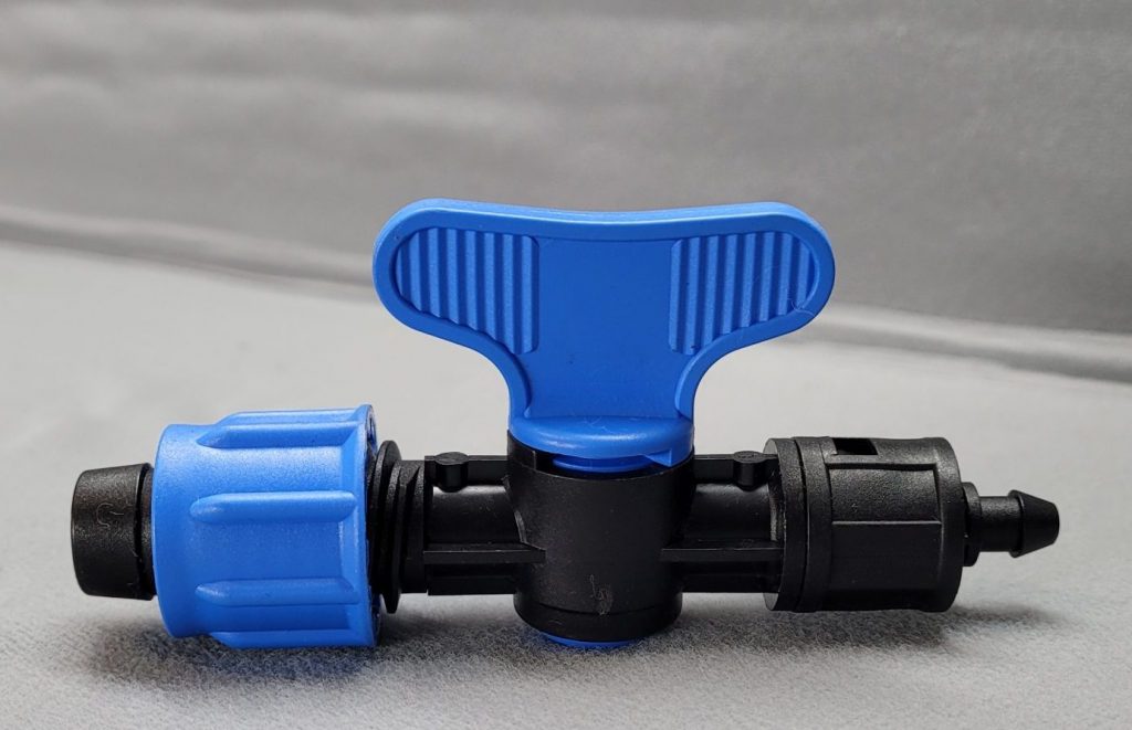 .250 BARB X TAPE-LOC WITH VALVE - Indiana Irrigation Company